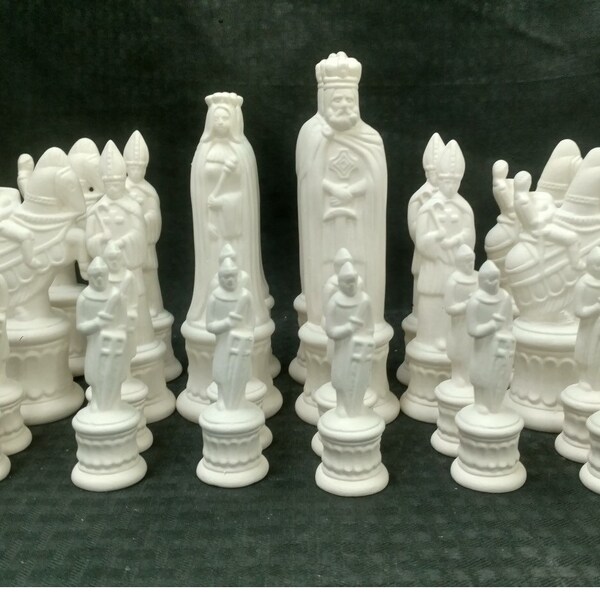 Ceramic Chess Set - Etsy