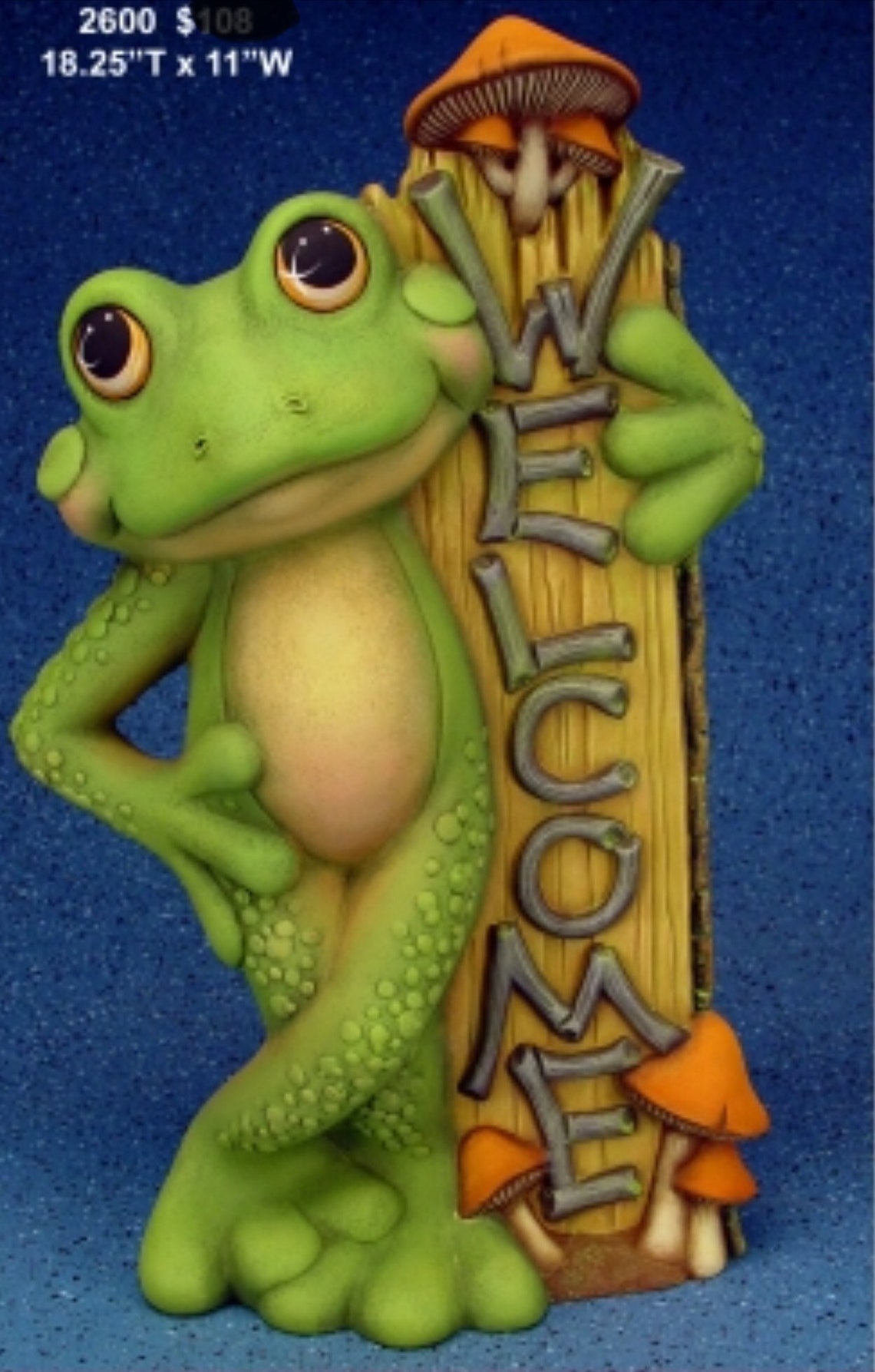 Welcome Frog-unpainted Please Read Description Before - Etsy