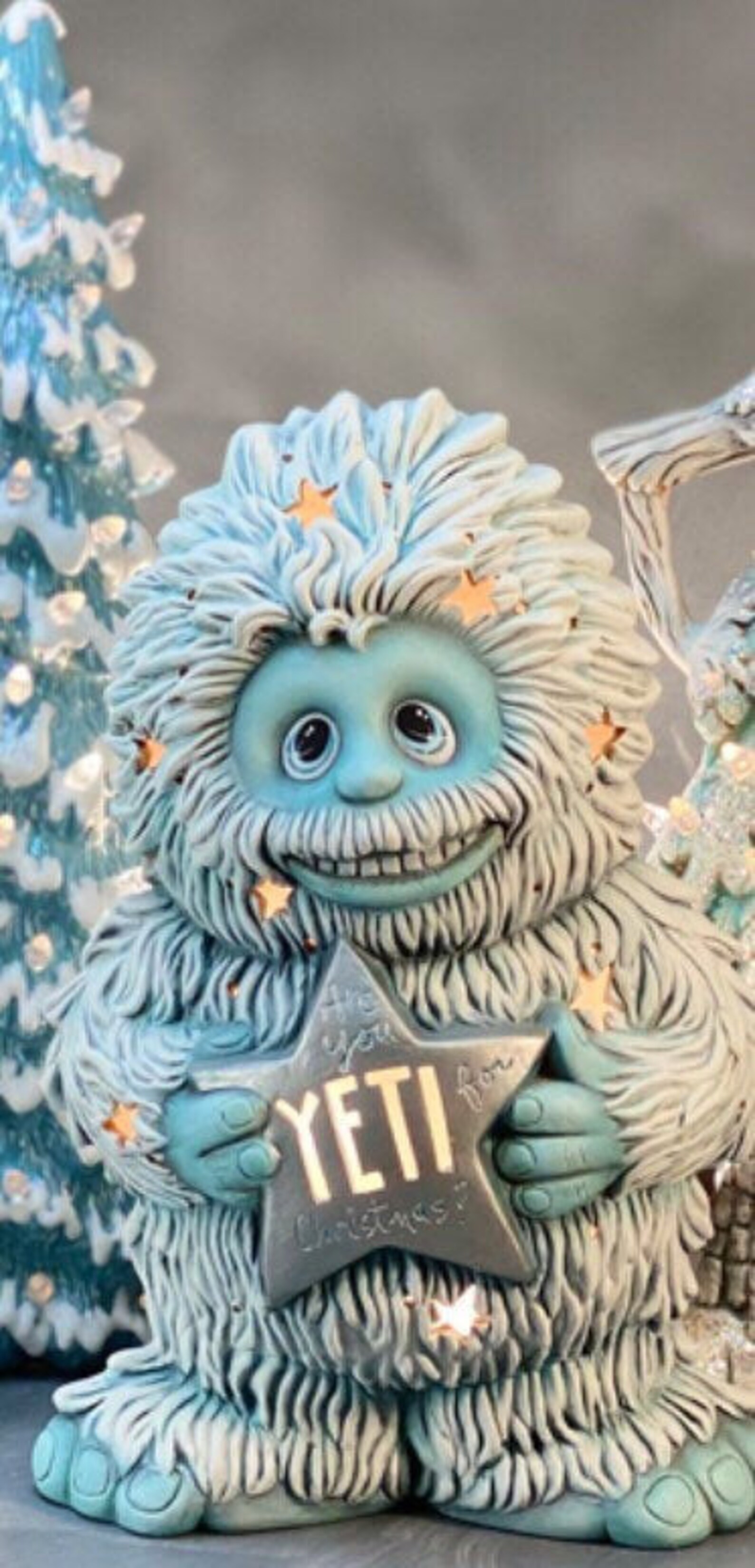Yeti Ready to Paint With Tree Cuts Wiring and Bulbs-unpainted -please ...