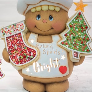 Large 14 Christmas Gingerbread Man WITH CUT LETTERS Candies Included ...