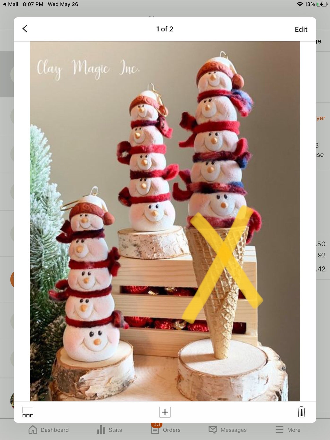 Snowman Stack 2 Ornament unpainted please Read Policies - Etsy