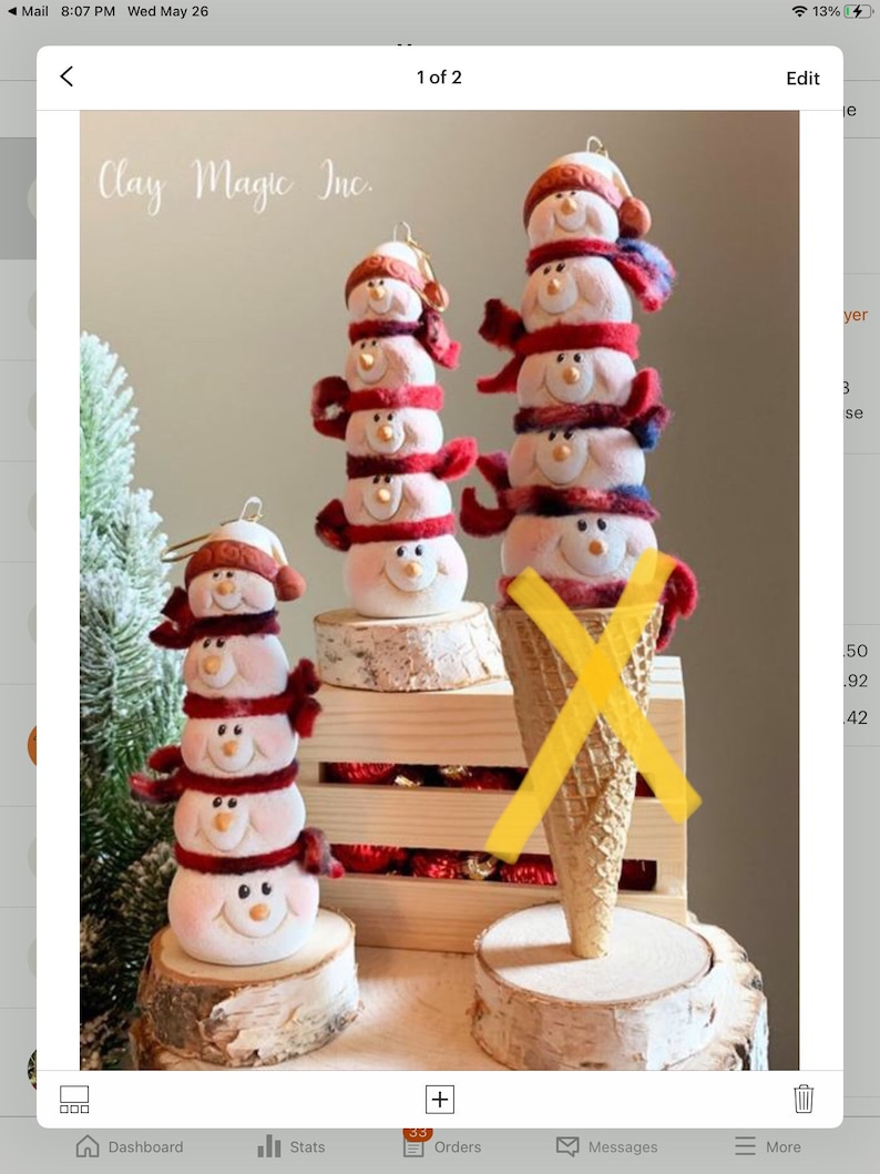 Snowman Stack 2 Ornament unpainted please Read Policies - Etsy