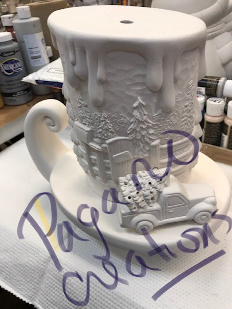 Candle Scene 2 SIDED -NO Wiringunpainted Please Read Policies Before ...