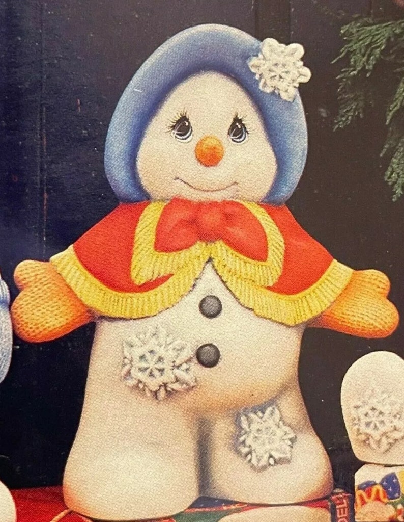 Mr and Mrs Snow Couple Unpainted-unpainted -please Read Policies Before ...