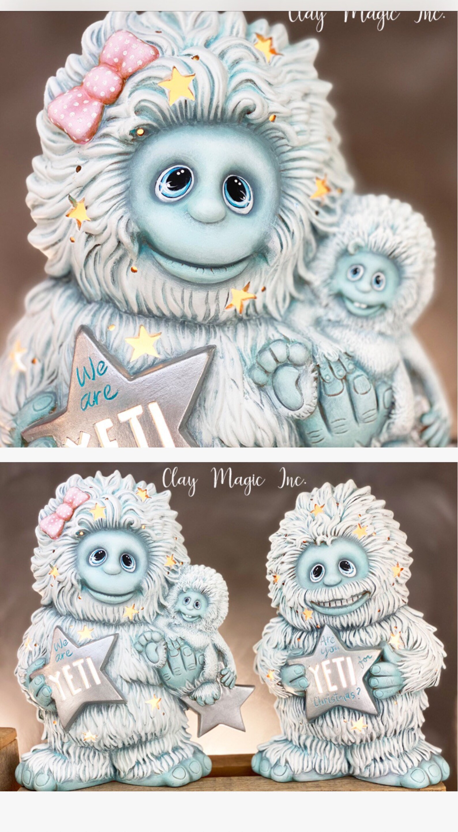 Mama Yeti Ready to Paint 4228-with Wiring UNPAINTED Please Read ...