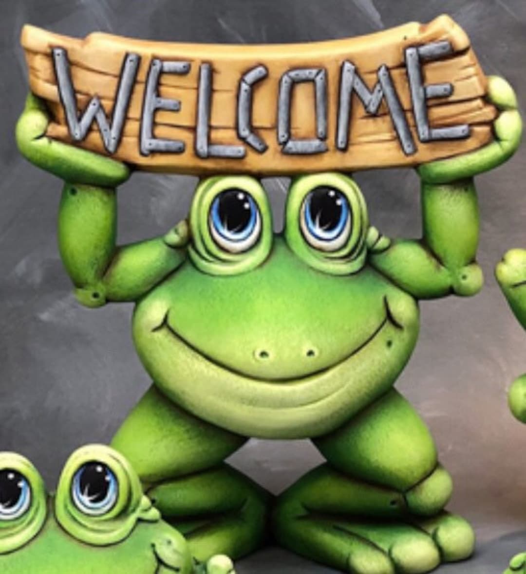 Welcome Frog-unpainted - Please Read Description Before Purchase - Etsy