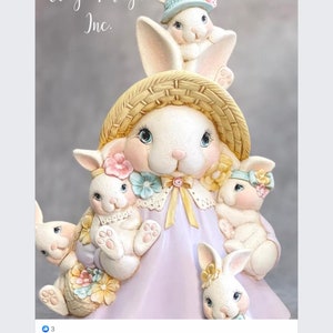 Bunny 18”SINGLE Bunny Only Dress in Their Sunday Best- UNPAINTED Please ...