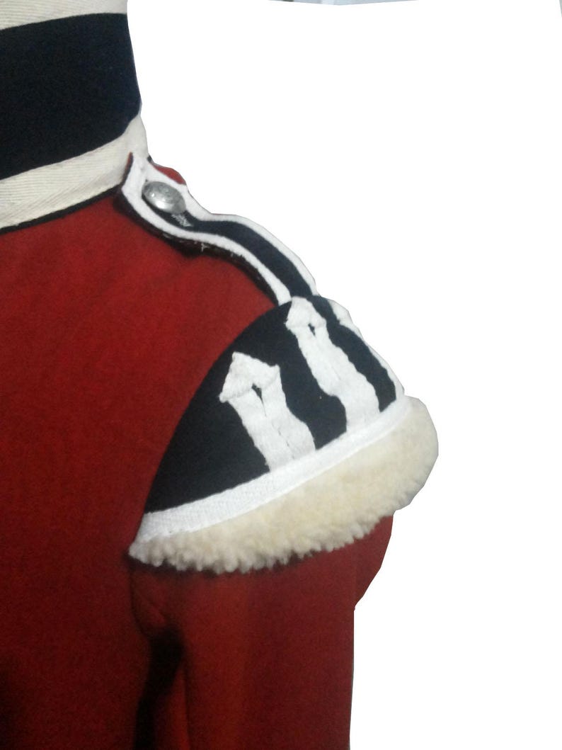 Red Wool British Foot Guards Coat: Napoleonic War Reenactment Costume ...