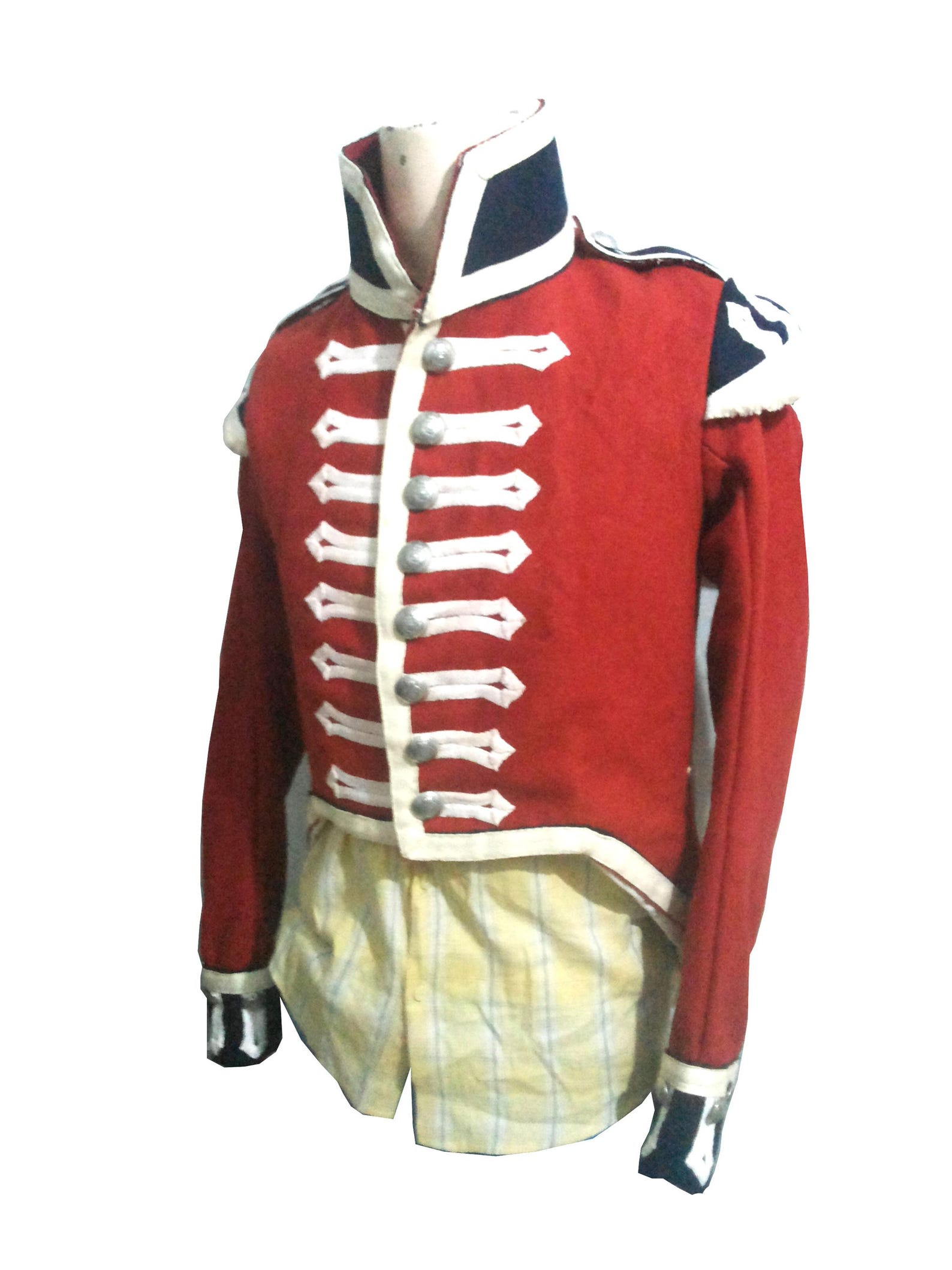 Red Wool British Foot Guards Coat: Napoleonic War Reenactment Costume ...