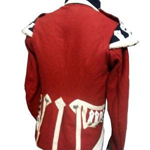 Red Wool British Foot Guards Coat: Napoleonic War Reenactment Costume ...