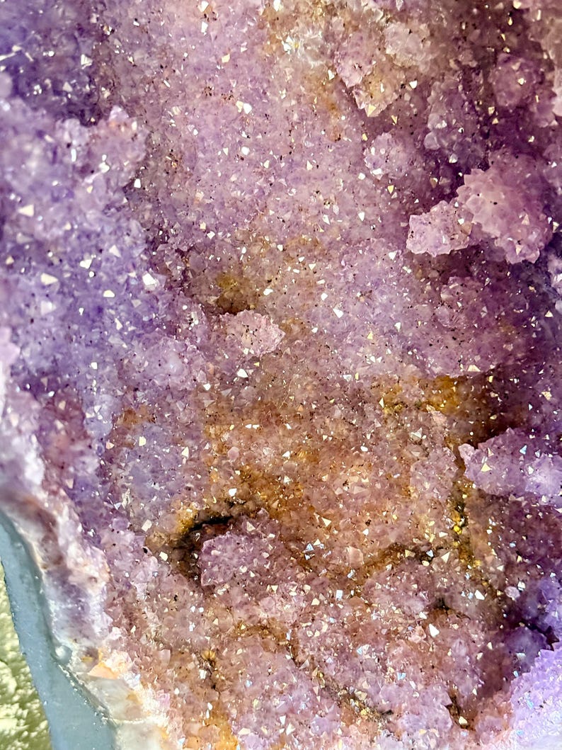 Large Amethyst Cathedral Geode 40" – Galaxy Druzy Brazil Crystal Cave ...
