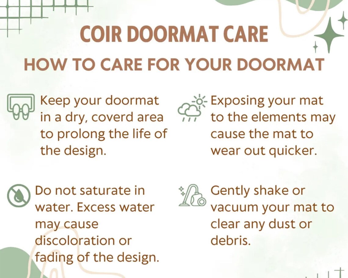 Mushroom Coir Doormat: Cottagecore Fall Decor, Botanical Entry Rug - Etsy