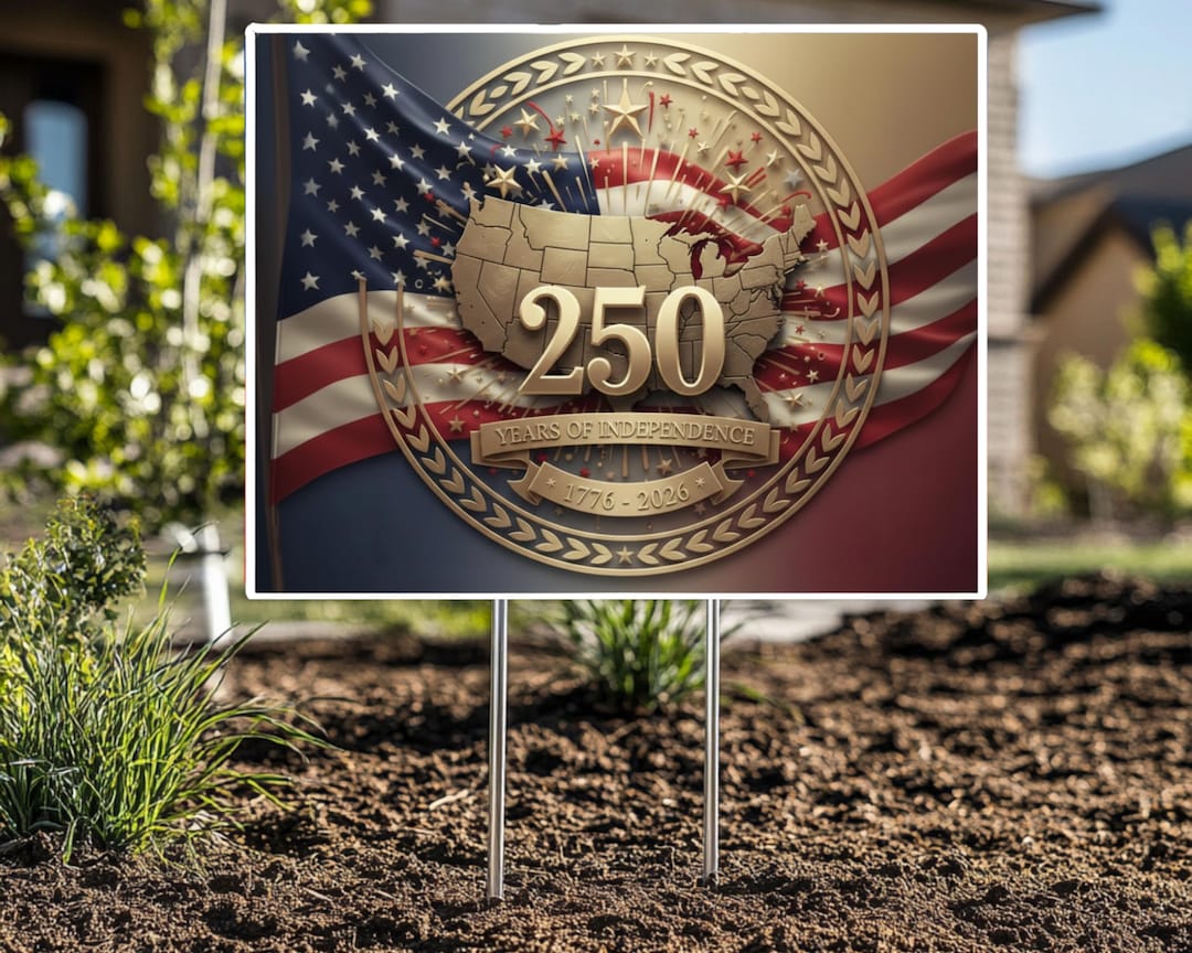 America 250 Yard Sign,1776–2026 Patriotic Yard Decoration,outdoor 250 ...