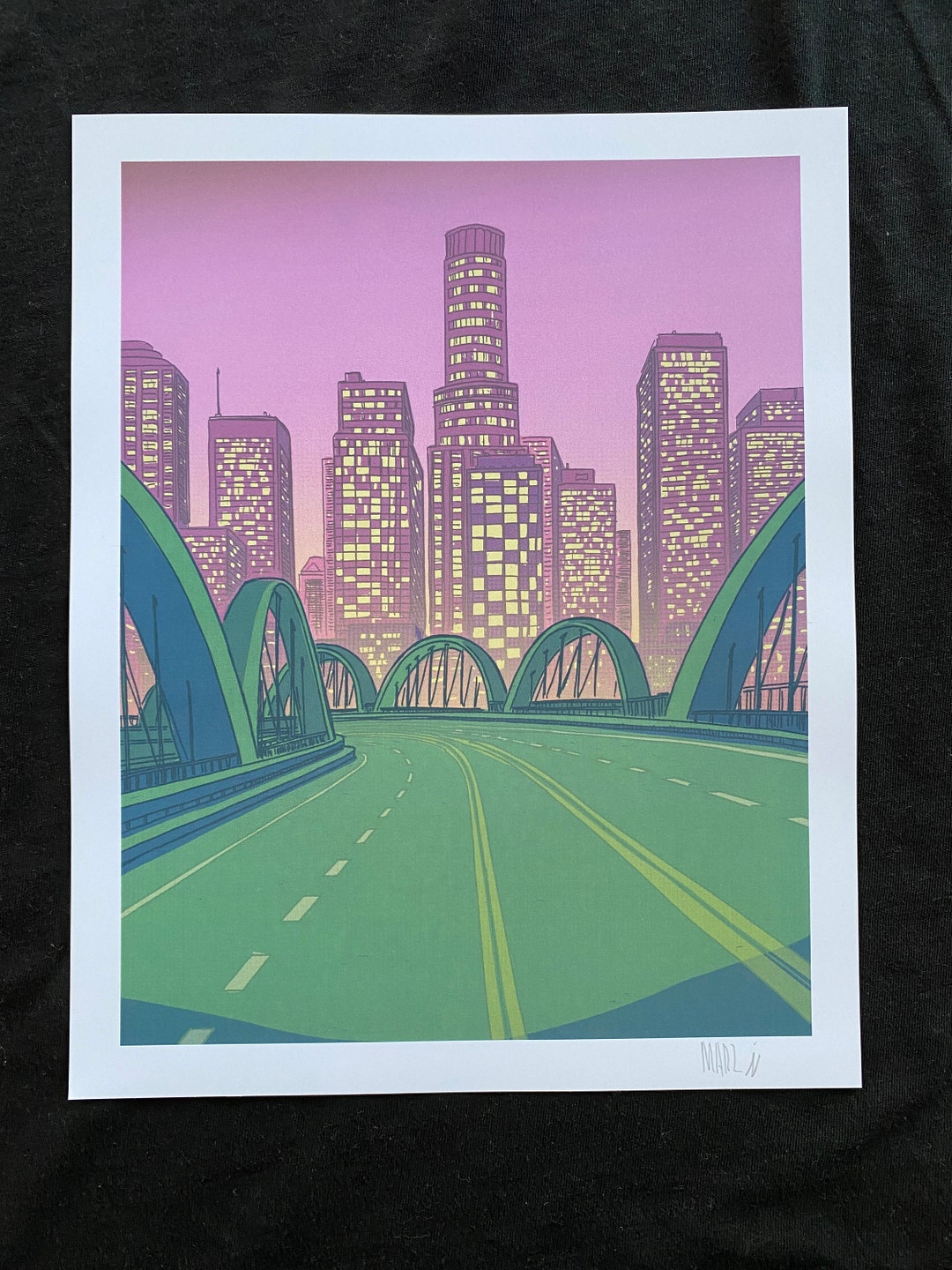 6th St., Bridge Los Angeles-purple - Etsy