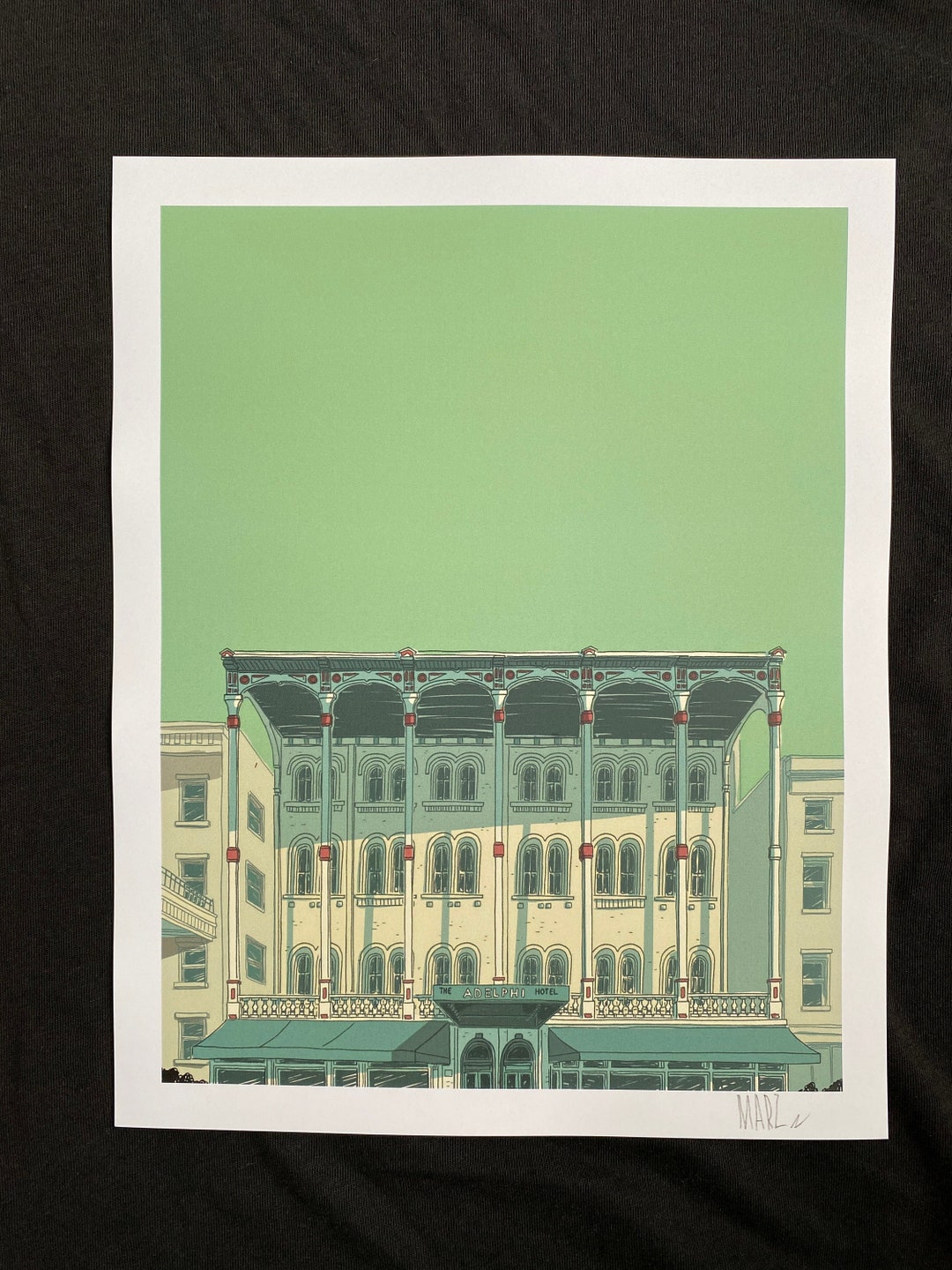 Saratoga Springs the Adelphi Hotel Blue - Etsy