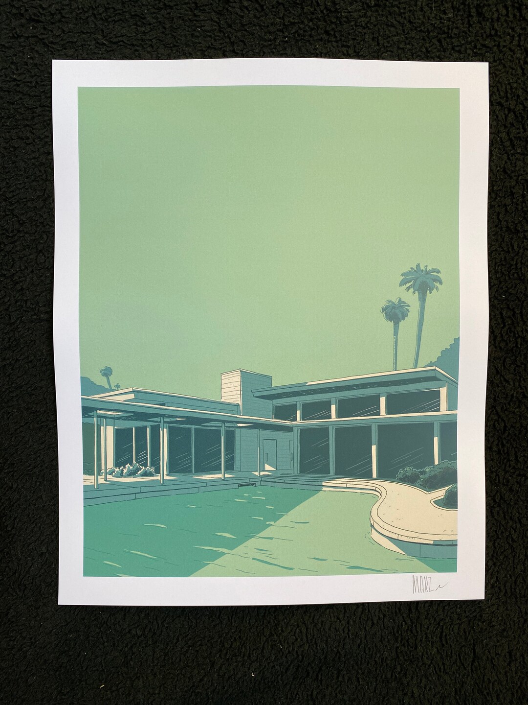 Palm Springs Frank Sinatra's Pool Blue - Etsy