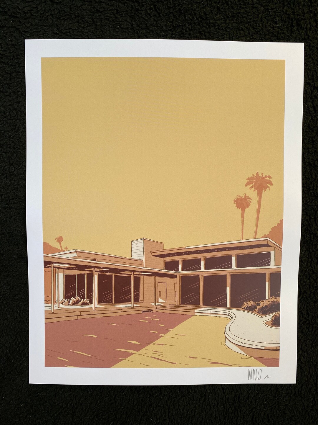 Palm Springs Frank Sinatra's Pool Yellow - Etsy