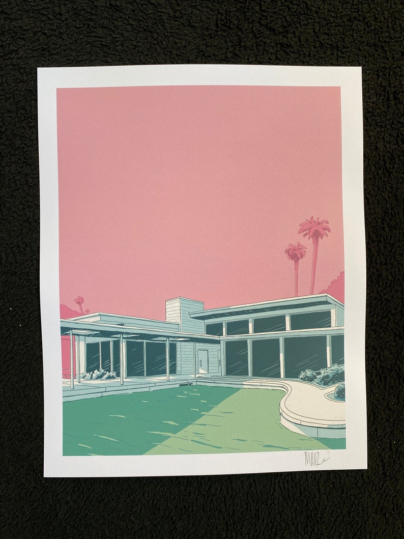 Palm Springs Frank Sinatra's Pool Pink - Etsy