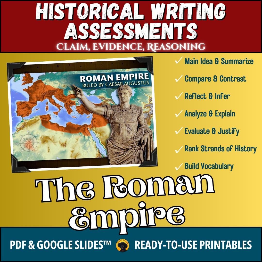Roman Empire CER Analysis and Assessment Worksheets | PDF & Google ...