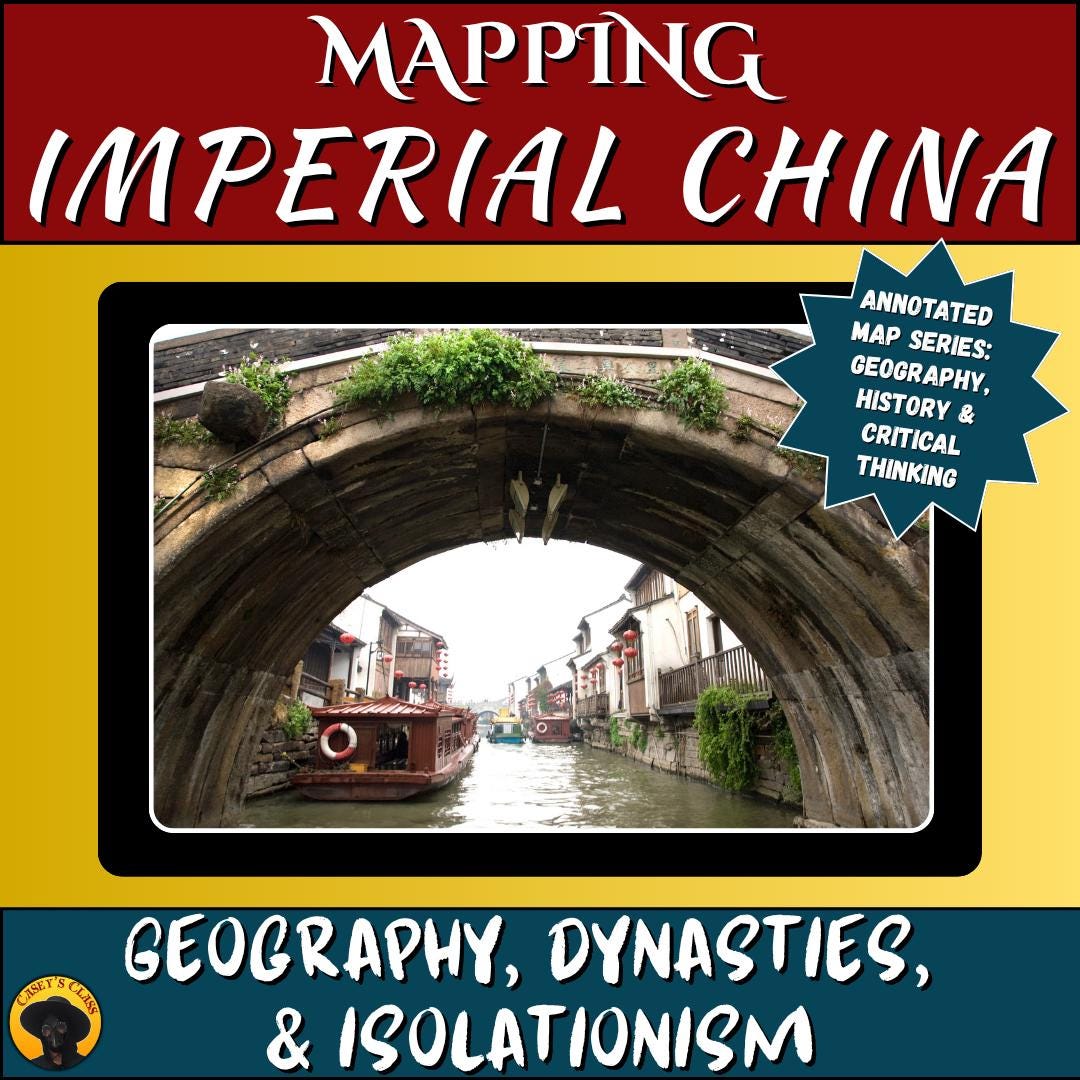 Imperial China Annotated Map Lesson: Sui, Tang, Song Dynasties (digital ...
