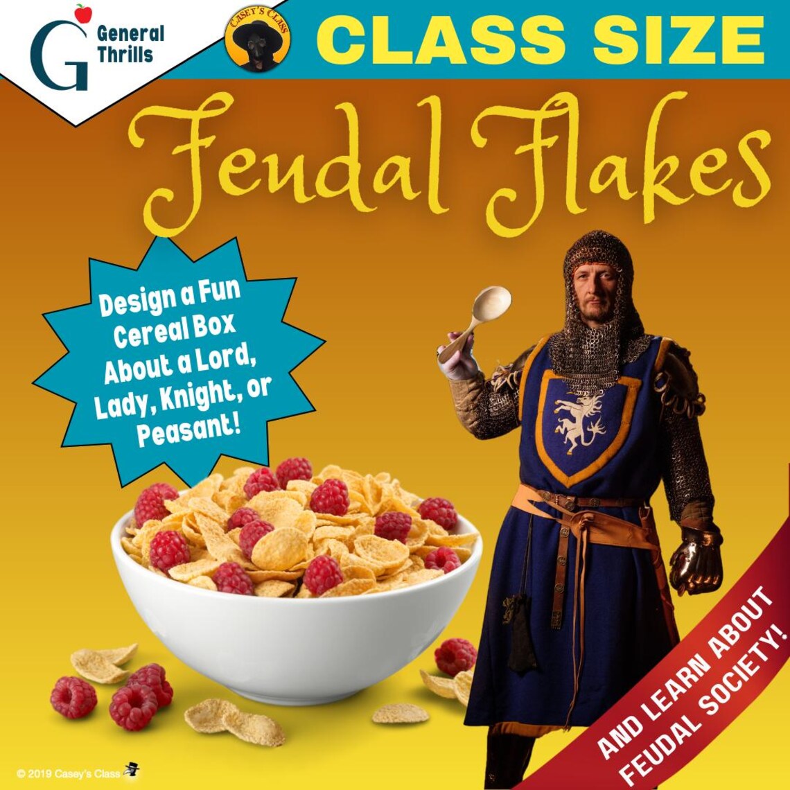 Feudal Flakes: Middle Ages Cereal Box Project | Medieval Social Classes ...