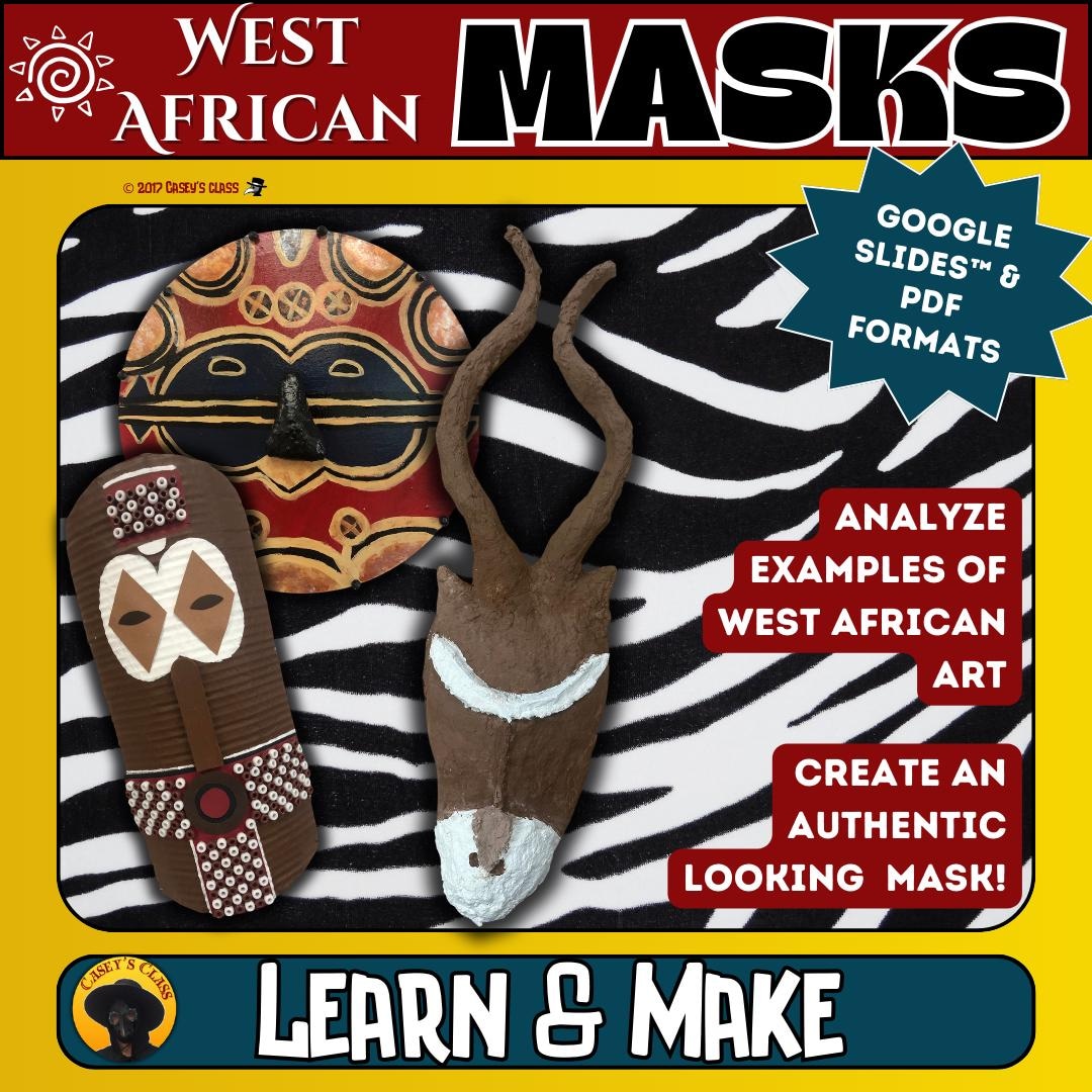 West Africa Mask Project | Editable Slides, Hands-on Art and Culture ...