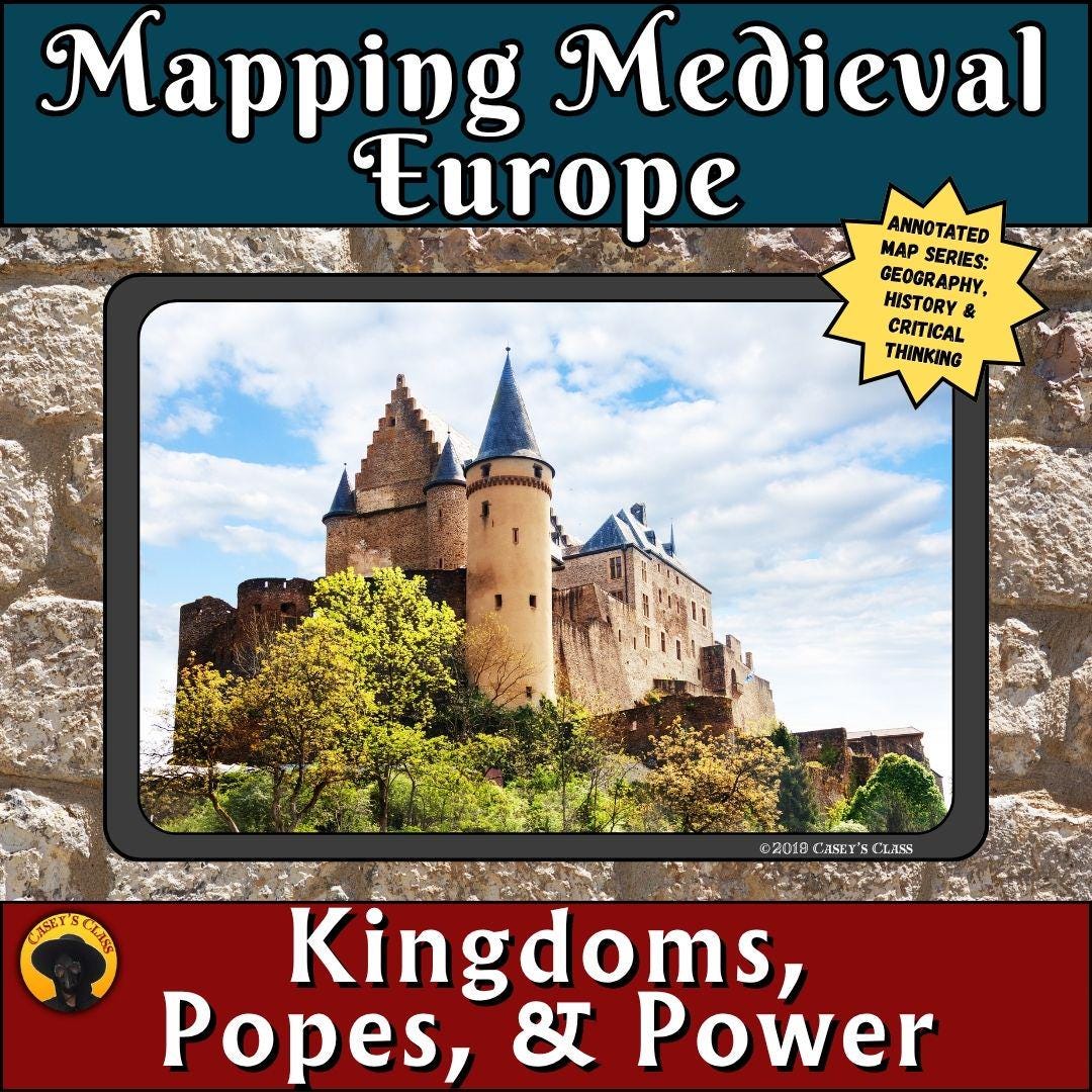 Europe in the Middle Ages Map Activity | Feudalism, Popes & Power ...