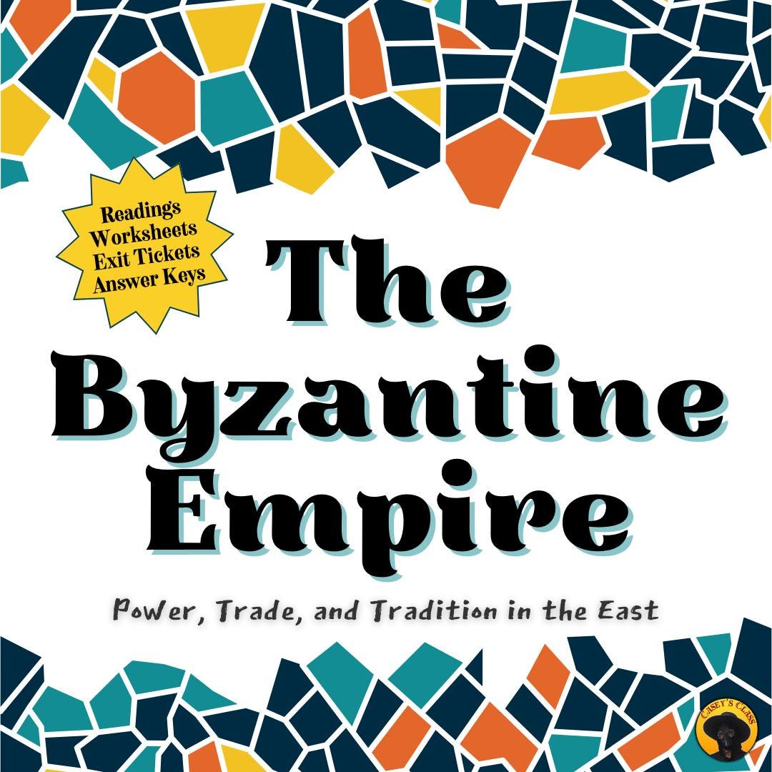Byzantine Empire Lessons | Reading, Worksheets, Exit Tickets | PDF ...