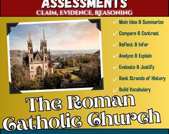 Catholic Church CER Analysis and Assessment Worksheets | PDF & Google ...