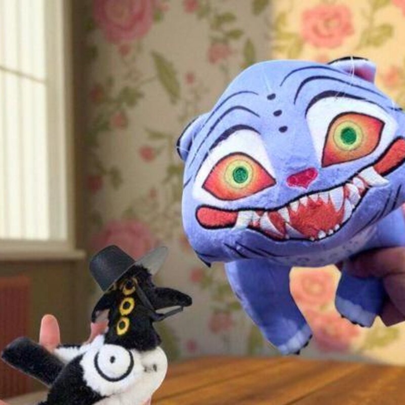 Kpop demon hunters demon cat plush - Etsy.de