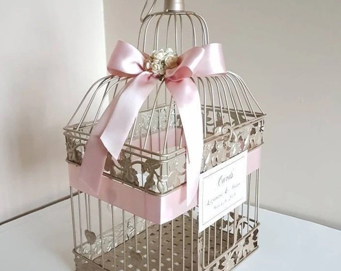 Small Bird Cage Card Holder, Wedding Card Holder - Etsy