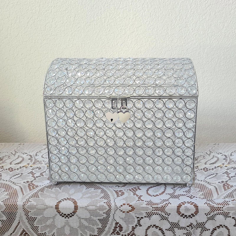 Silver Card Box - Etsy