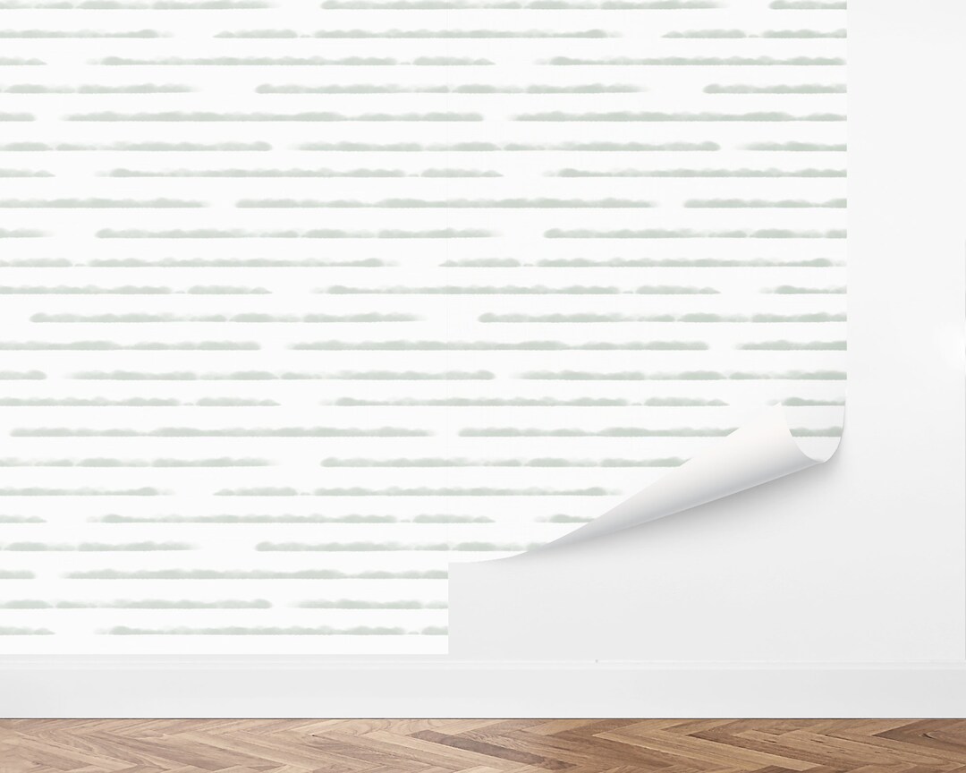 Custom Striped Peel and Stick Wallpaper, Removable Wallpaper - Textured ...