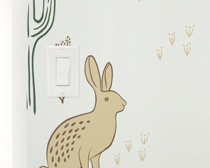 Custom Animal Peel and Stick Wallpaper, Removable Wallpaper - Desert ...
