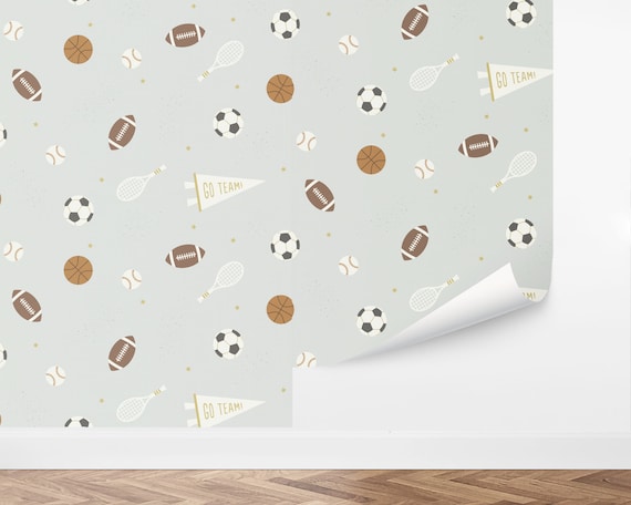 Custom Sports Peel and Stick Wallpaper Removable Wallpaper - Etsy