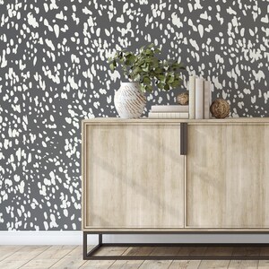 Custom Spotted Peel and Stick Wallpaper, Removable Wallpaper - Painted ...