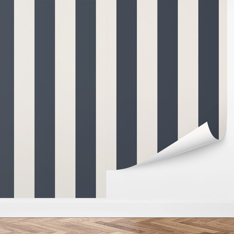 Vertical Stripe Wallpaper - Etsy