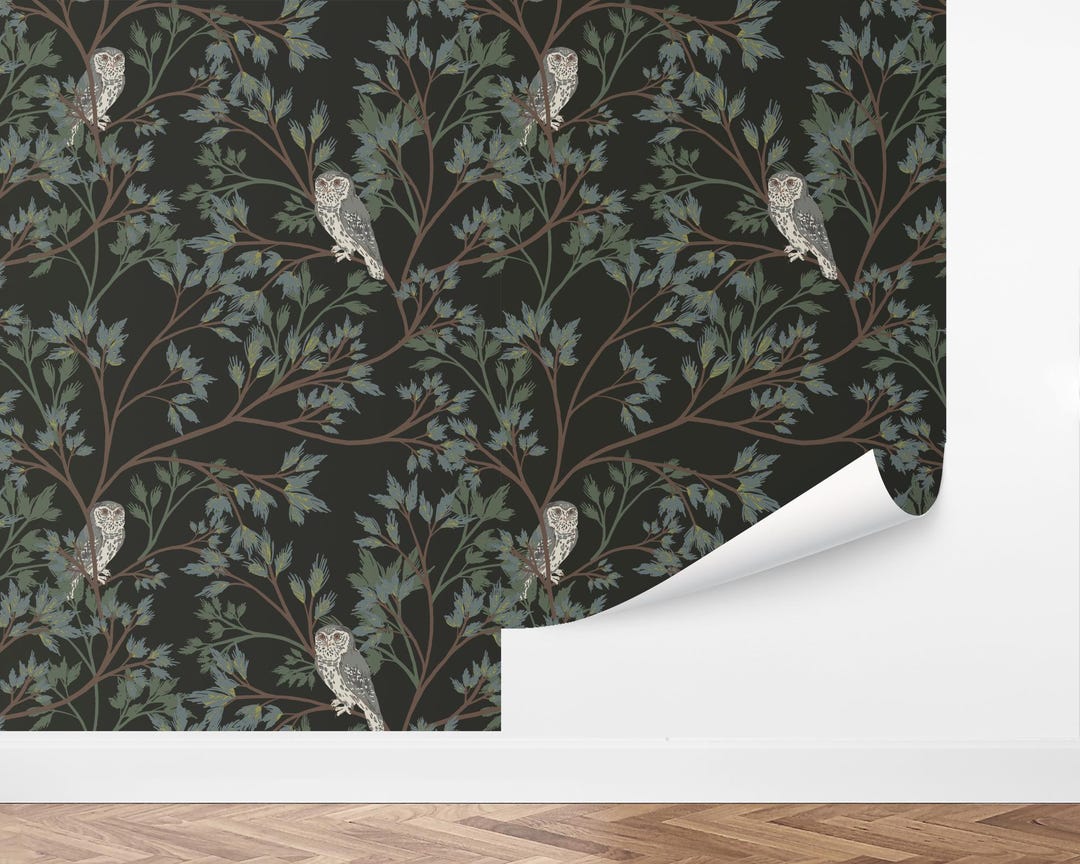 Custom Foliage Peel and Stick Wallpaper, Removable Wallpaper - Hiding ...