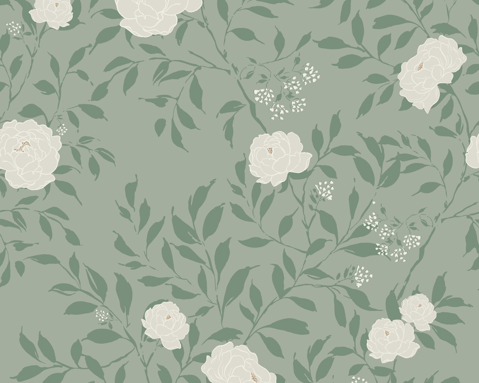 Custom Floral Peel and Stick Wallpaper, Removable Wallpaper - Pretty ...
