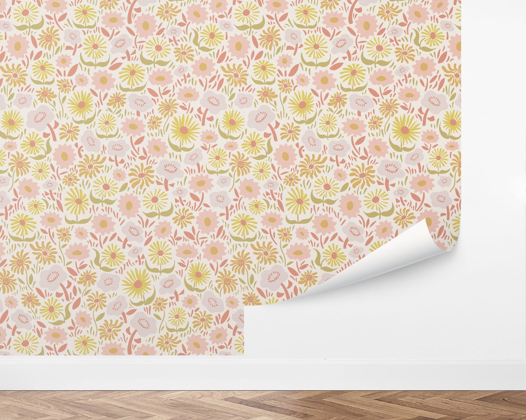 Custom Floral Peel and Stick Wallpaper, Removable Wallpaper - Fresh as ...