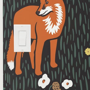 Custom Animal Peel and Stick Wallpaper, Removable Wallpaper - Fox ...