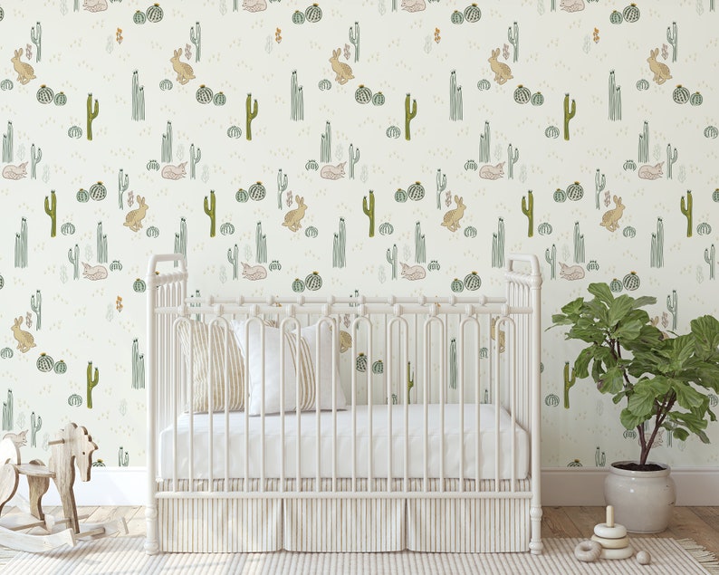 Custom Animal Peel and Stick Wallpaper, Removable Wallpaper - Desert ...