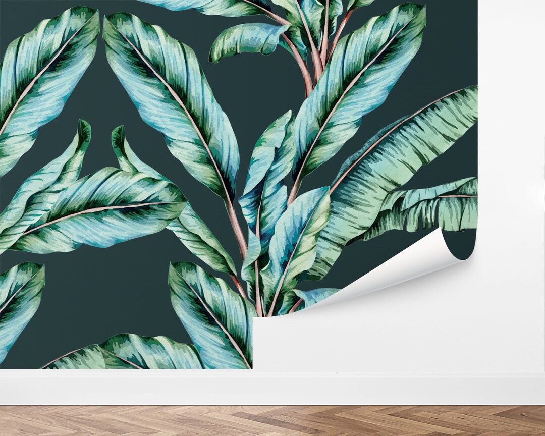 Custom Palm Peel and Stick Wallpaper, Removable Wallpaper - Lush ...