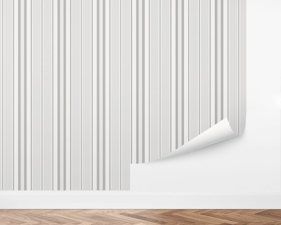 Custom Striped Peel and Stick Wallpaper, Removable Wallpaper ...