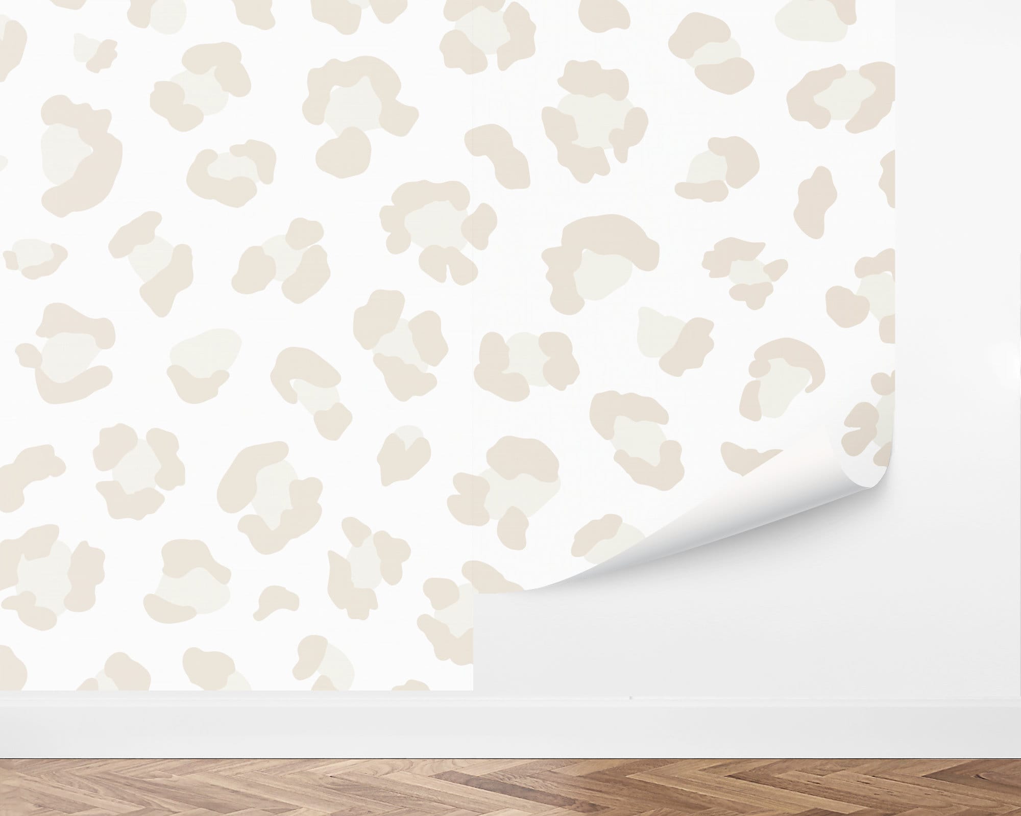 White Leopard Skin Wallpaper