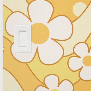 Custom Floral Peel and Stick Wallpaper, Removable Wallpaper - Groovy ...