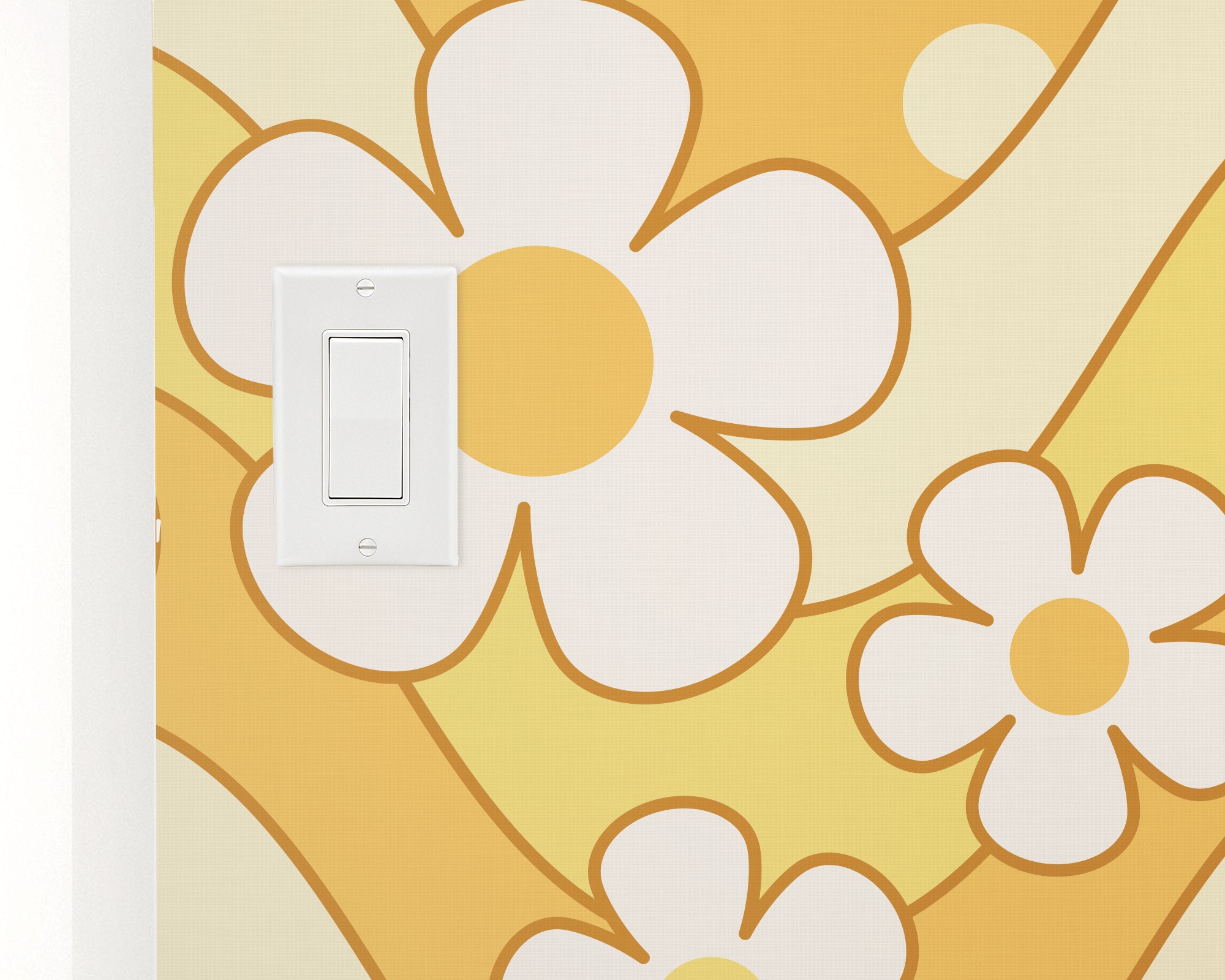 Custom Floral Peel and Stick Wallpaper, Removable Wallpaper - Groovy ...