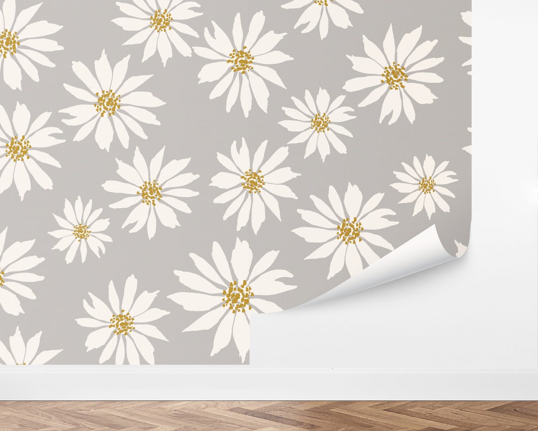 Custom Floral Peel and Stick Wallpaper, Removable Wallpaper - Dancing ...
