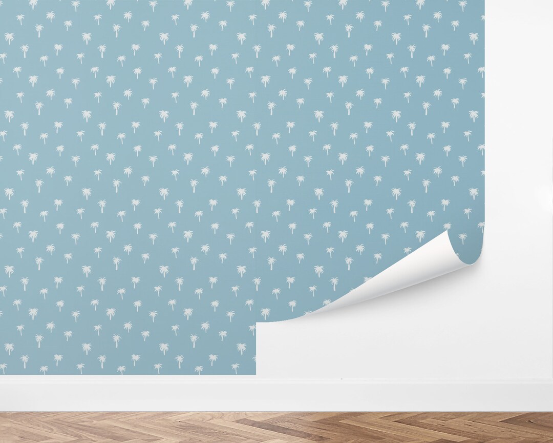 Custom Palm Peel and Stick Wallpaper, Removable Wallpaper - Little ...