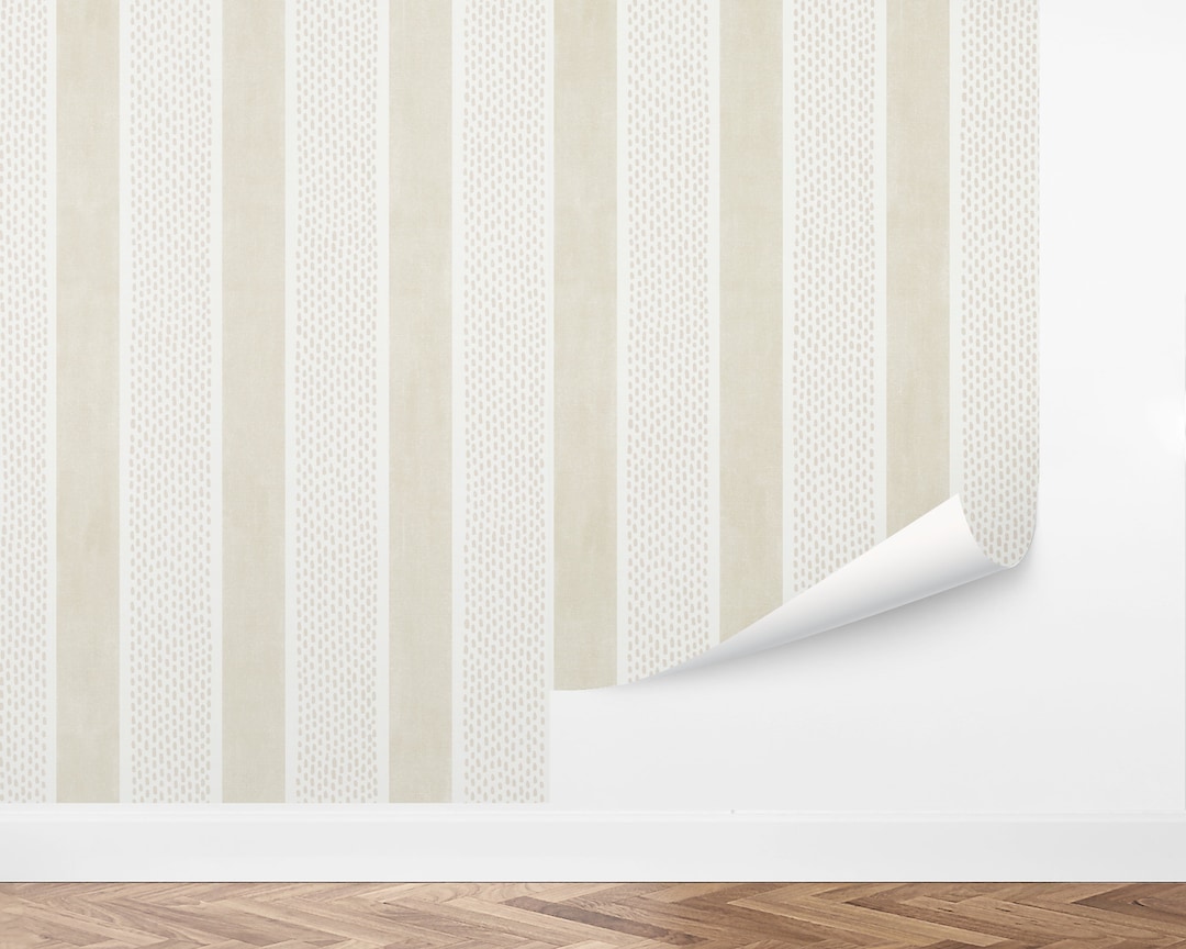 Custom Striped Peel and Stick Wallpaper, Removable Wallpaper ...
